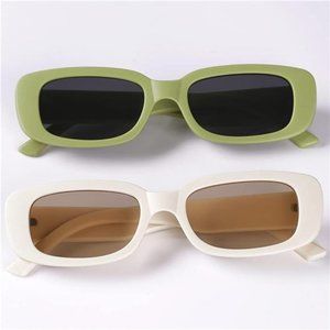 Accessories | 4 Pieces Retro Vintage Sunglasses Small Square Rectangle ...